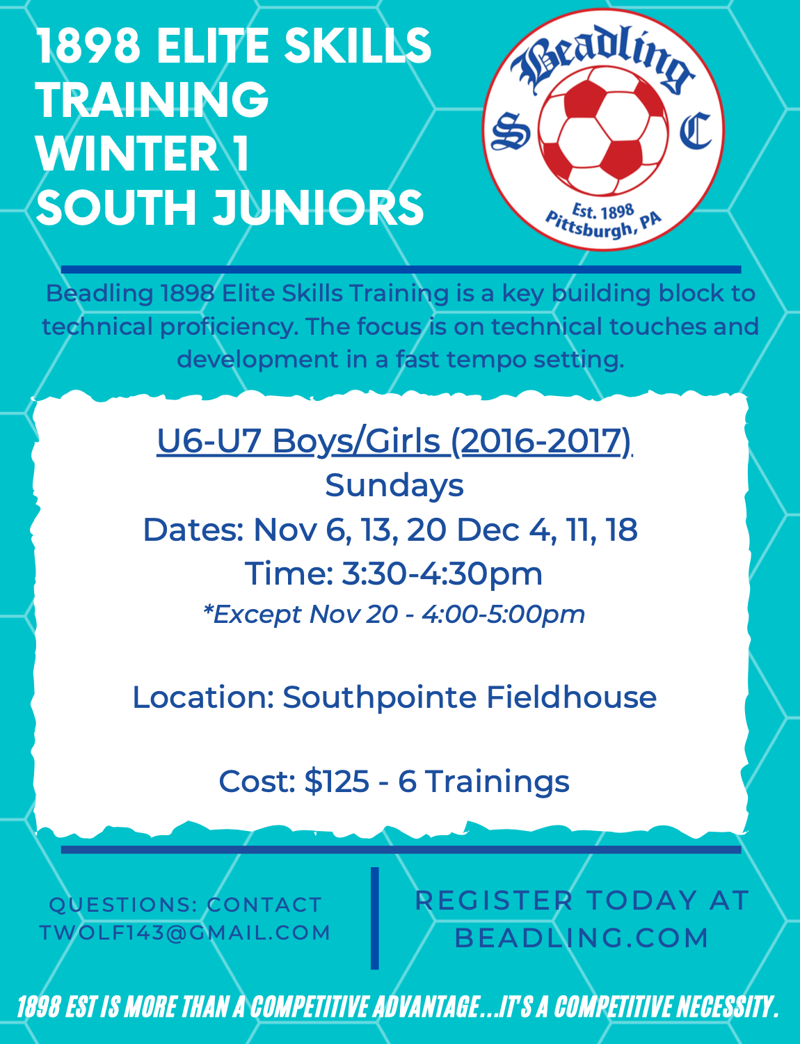 Juniors (U6/7/8) Training