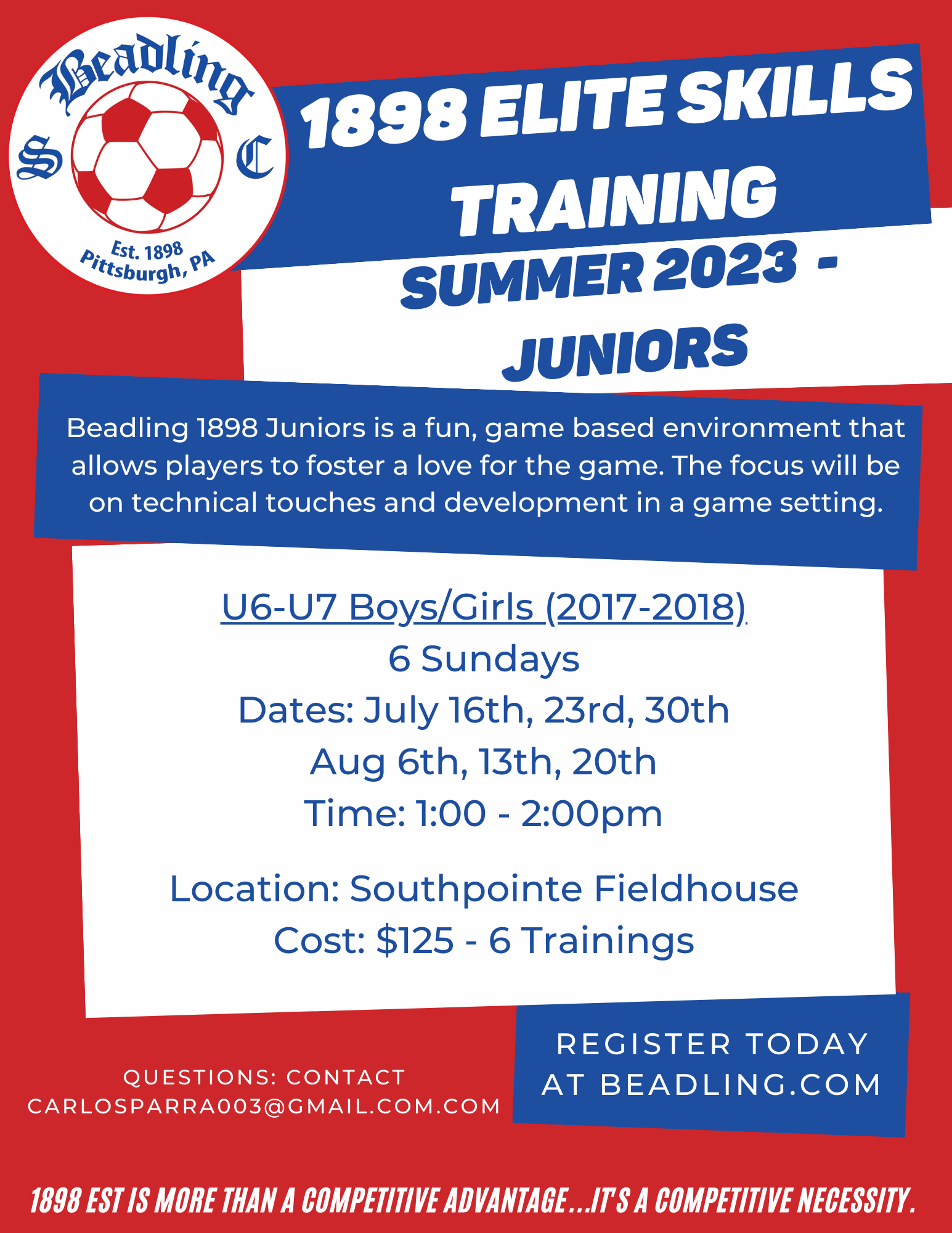 Juniors (U6/7/8) Training